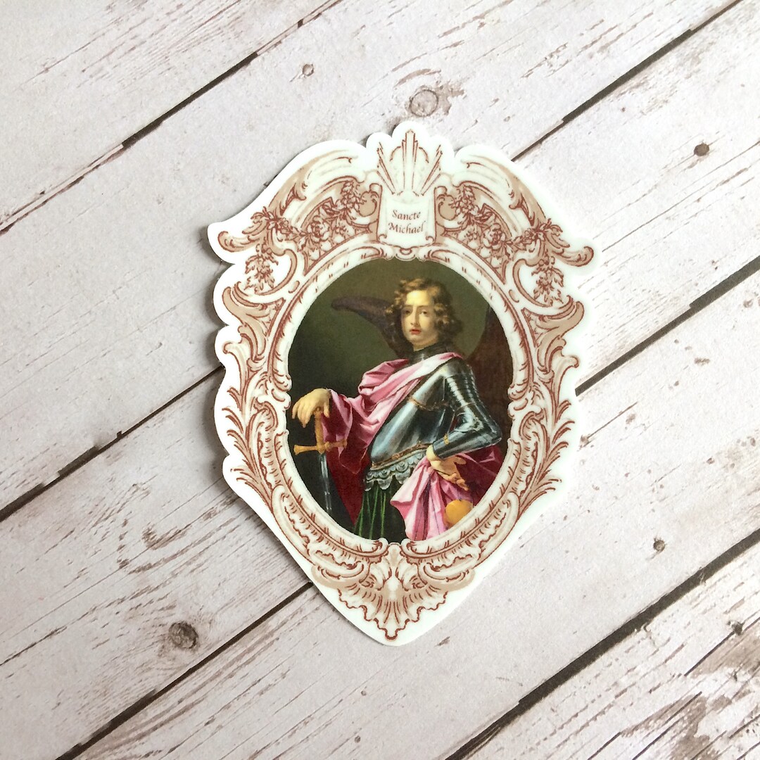 St. Michael Sticker Large 4 X 3 Die-cut Vinyl Sticker Saint Michael ...