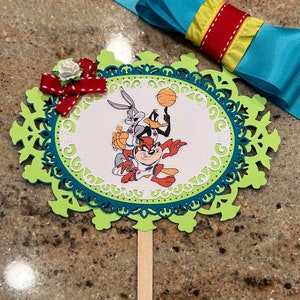 Premium 3 Tier Space Jam Diaper Cake, Includes Stuffed Toy, Pacifiers ...