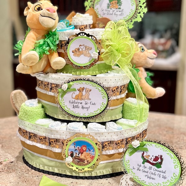 Lion King Diaper Cake Topper - Etsy