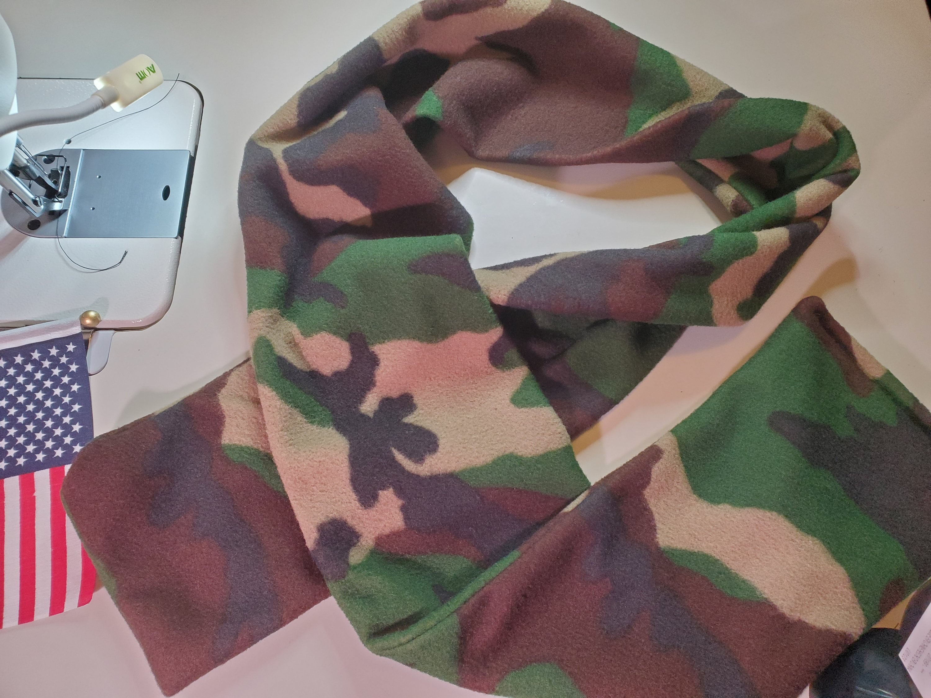 Woodland Camo Fleece Scarf Polartec Military Fleece Moister Wicking ...