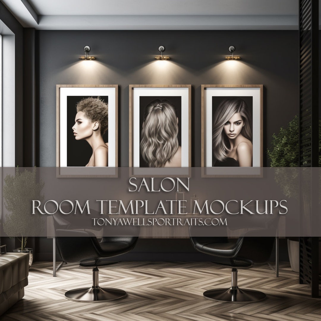 Frame Mockup Bundle/room Template Mockup - Salon /4 Designs - Etsy