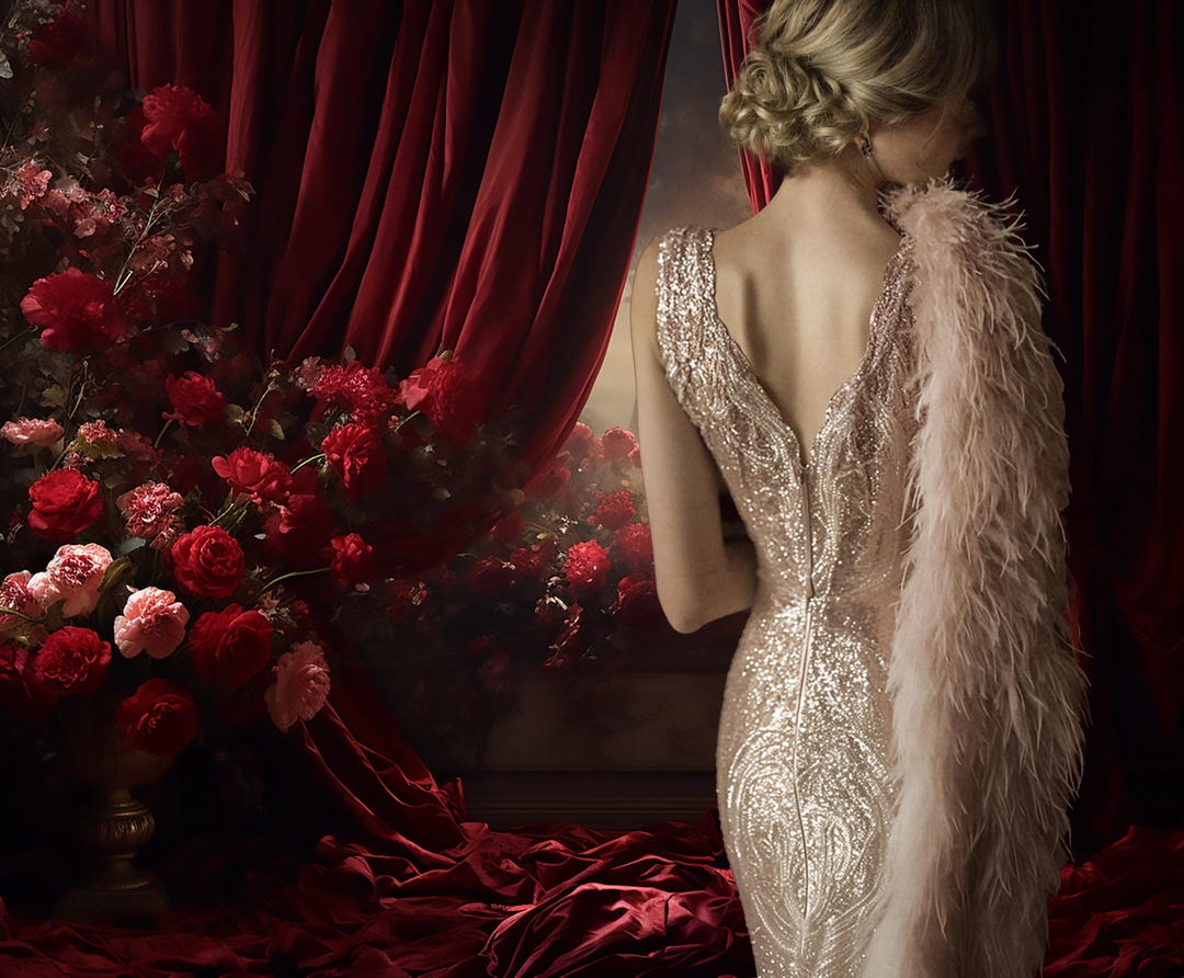 Romantic Red Photography Backdrop: Valentine's, Old Masters Style ...