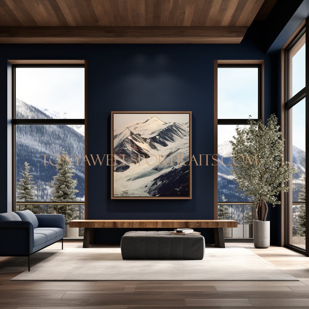 Modern Rustic Living Room Mockup/frame Mockup/digital Room Mockup for ...