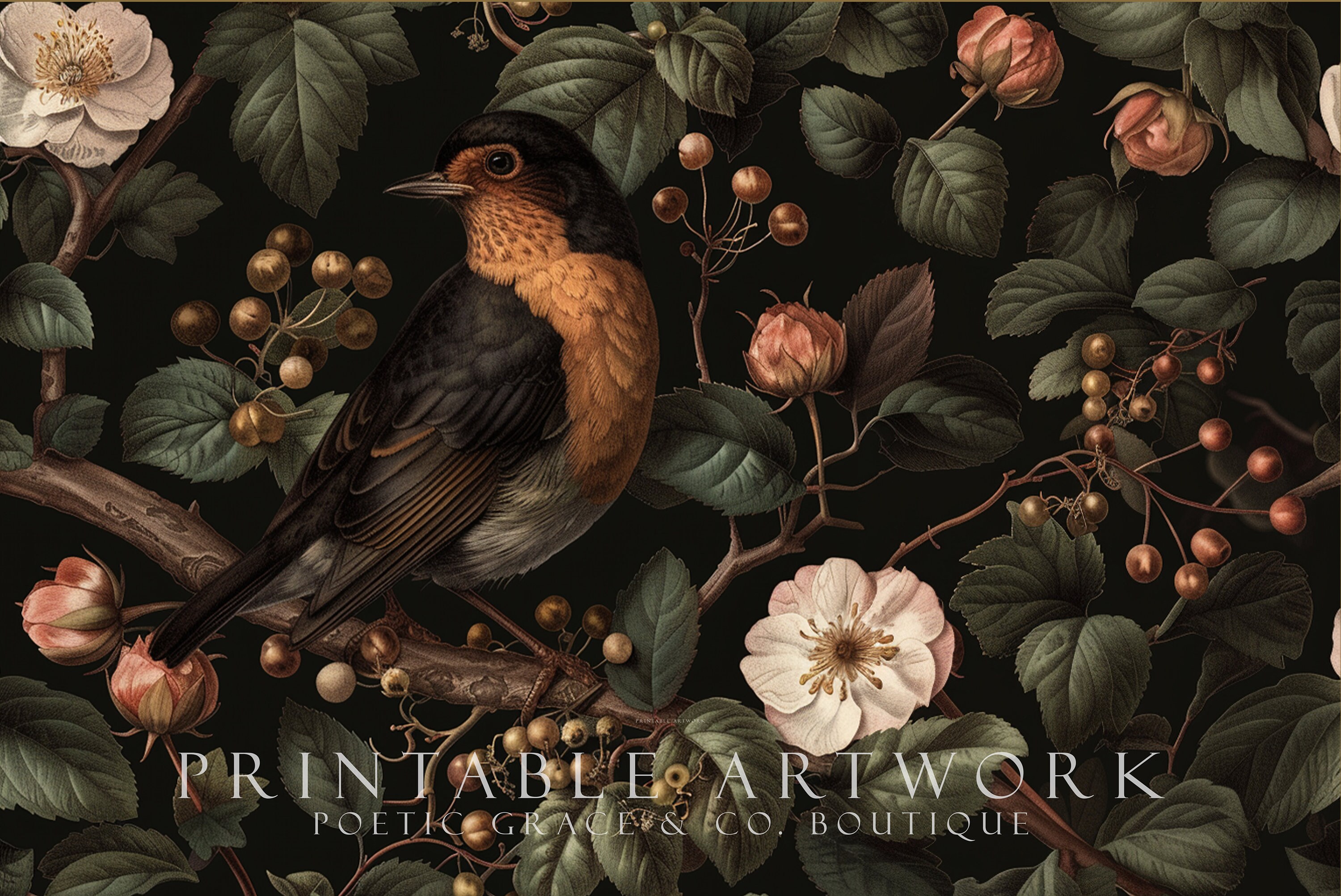 Art Printable Cottagecore Robyn Print, Cottagcore PRINTABLE Art ...