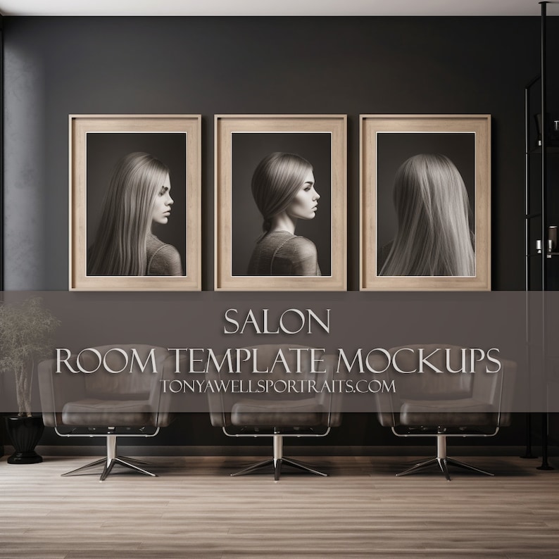 Frame Mockup Bundle/room Template Mockup - Salon /4 Designs - Etsy