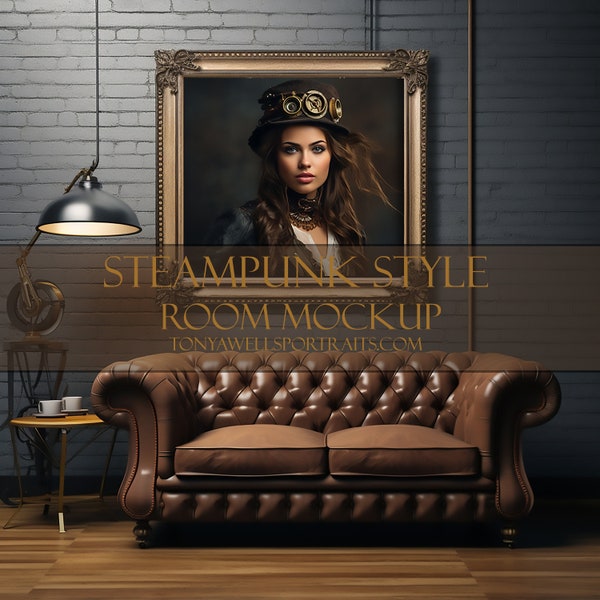 Frame Room Template Mockup Modern Farmhouse Bundle 5 Design Room ...