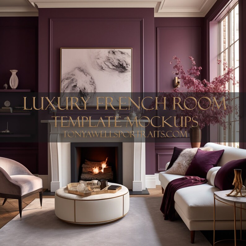 Frame Mockup/ Luxury Living Room Template Mockup/french Design/frame ...