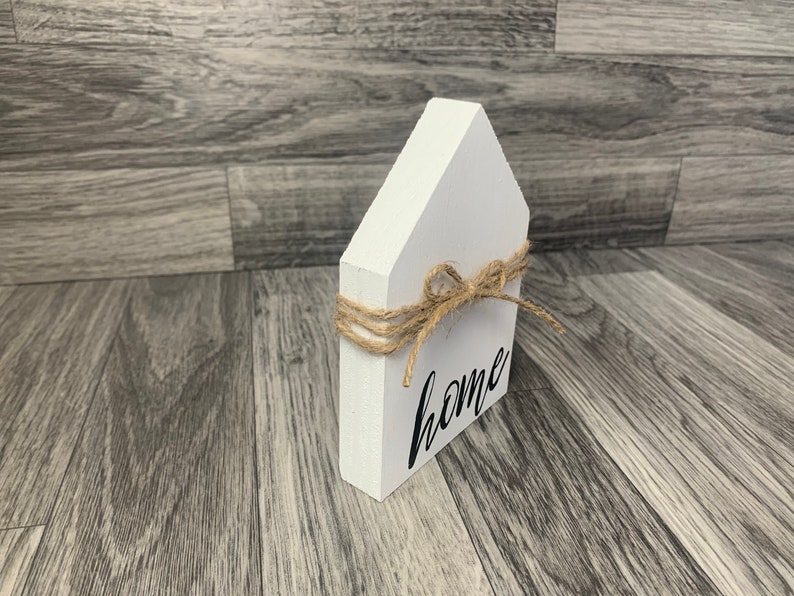 House Shaped Sign, Wood House Sign, Signs for Home, Farmhouse Home Sign ...