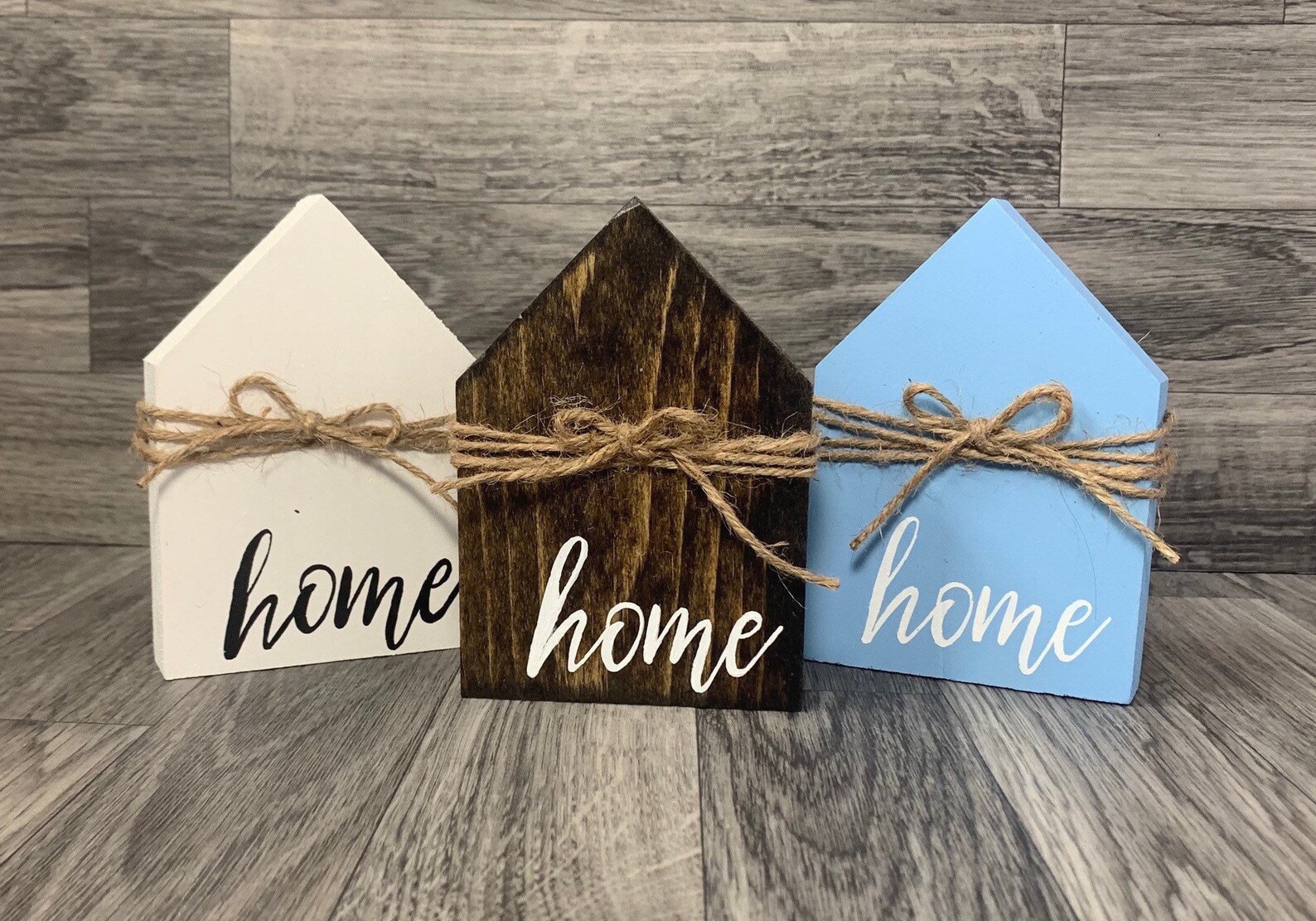 House Shaped Sign, Wood House Sign, Signs for Home, Farmhouse Home Sign ...