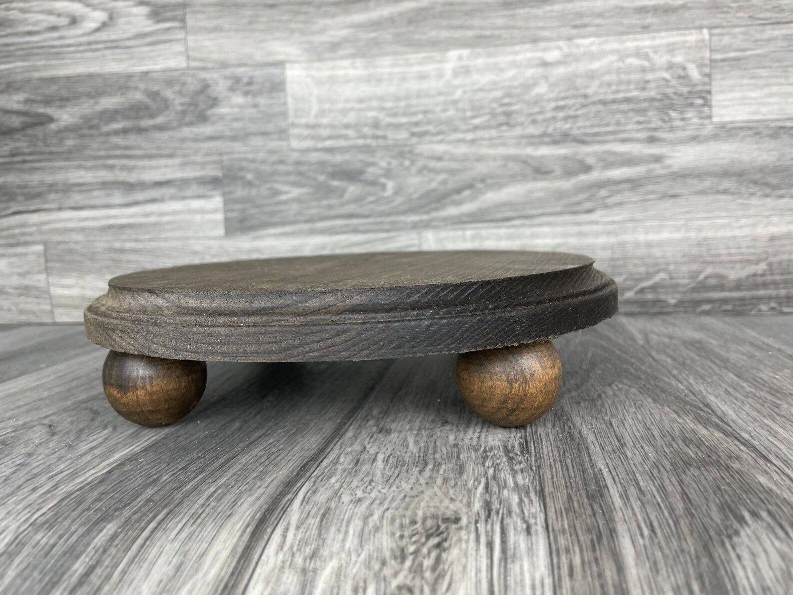 Round Wood Riser, Wood Riser Stand, Farmhouse Riser, Candle Platform ...