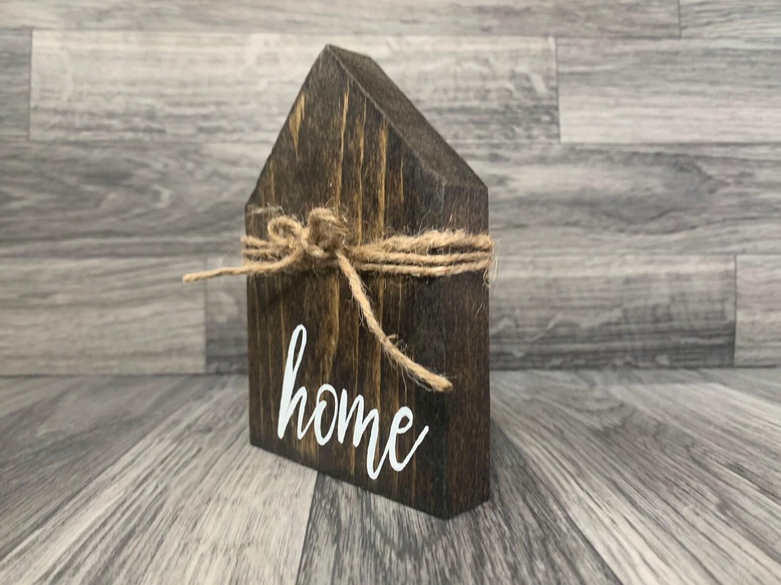 House Shaped Sign, Wood House Sign, Signs for Home, Farmhouse Home Sign ...
