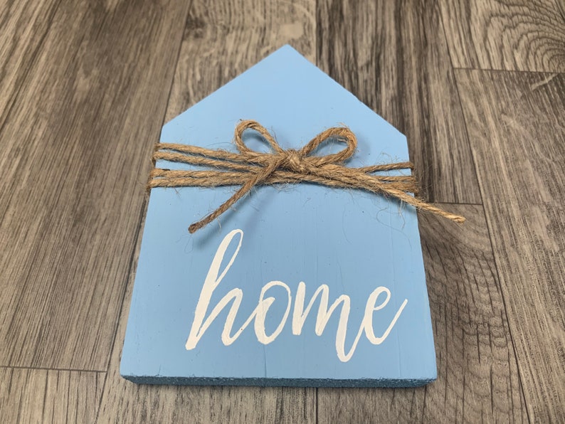 House Shaped Sign, Wood House Sign, Signs for Home, Farmhouse Home Sign ...