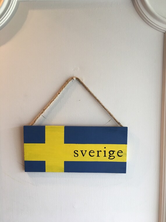 Farmhouse Swedish Flag Sverige Sign | Etsy