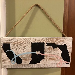 Pick Your State Couples Sign. Personalized Hometown Sign - Etsy