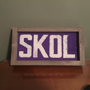 Minnesota Vikings Skol Sign - Etsy