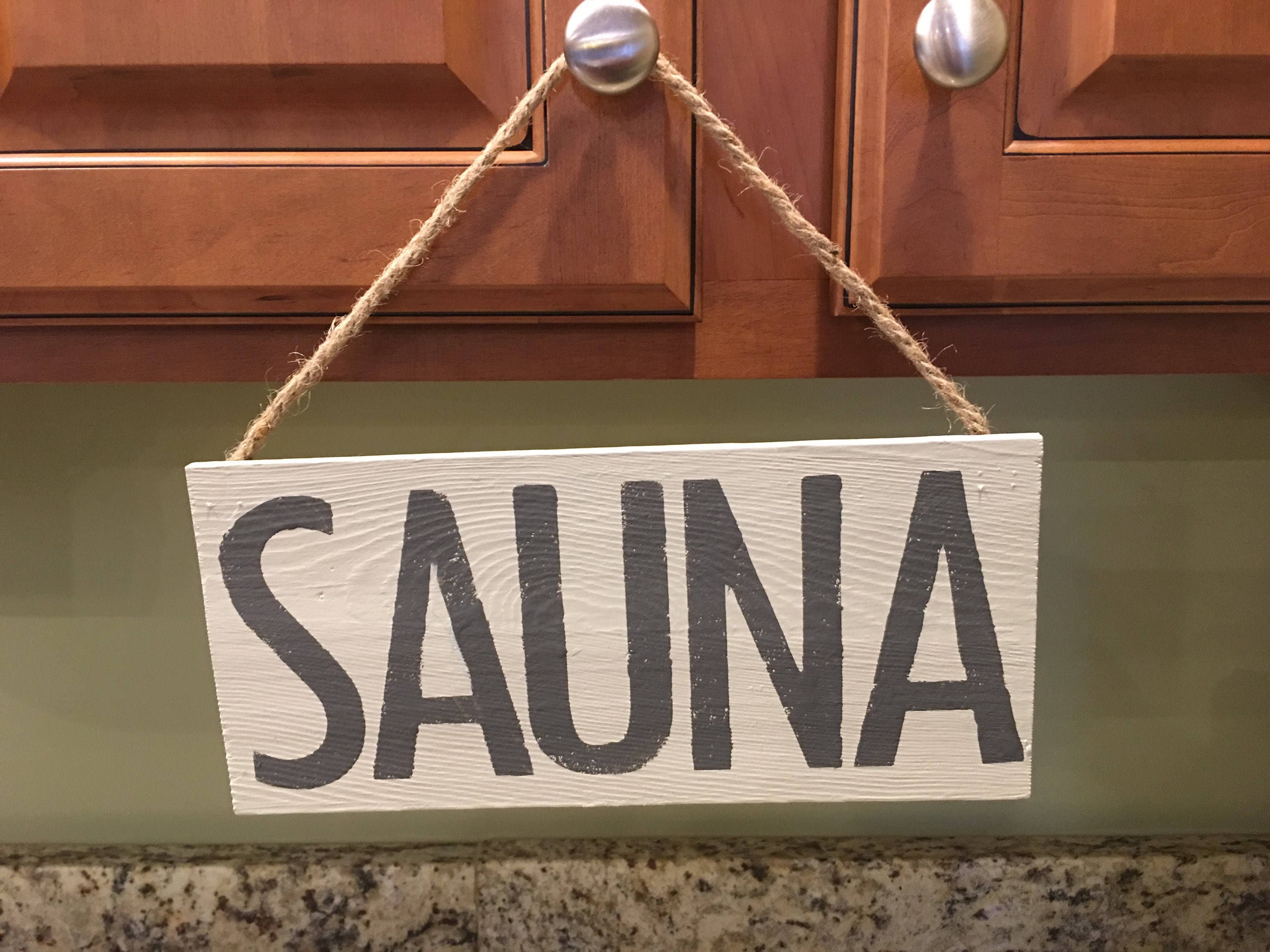 Farmhouse Sauna Sign - Etsy