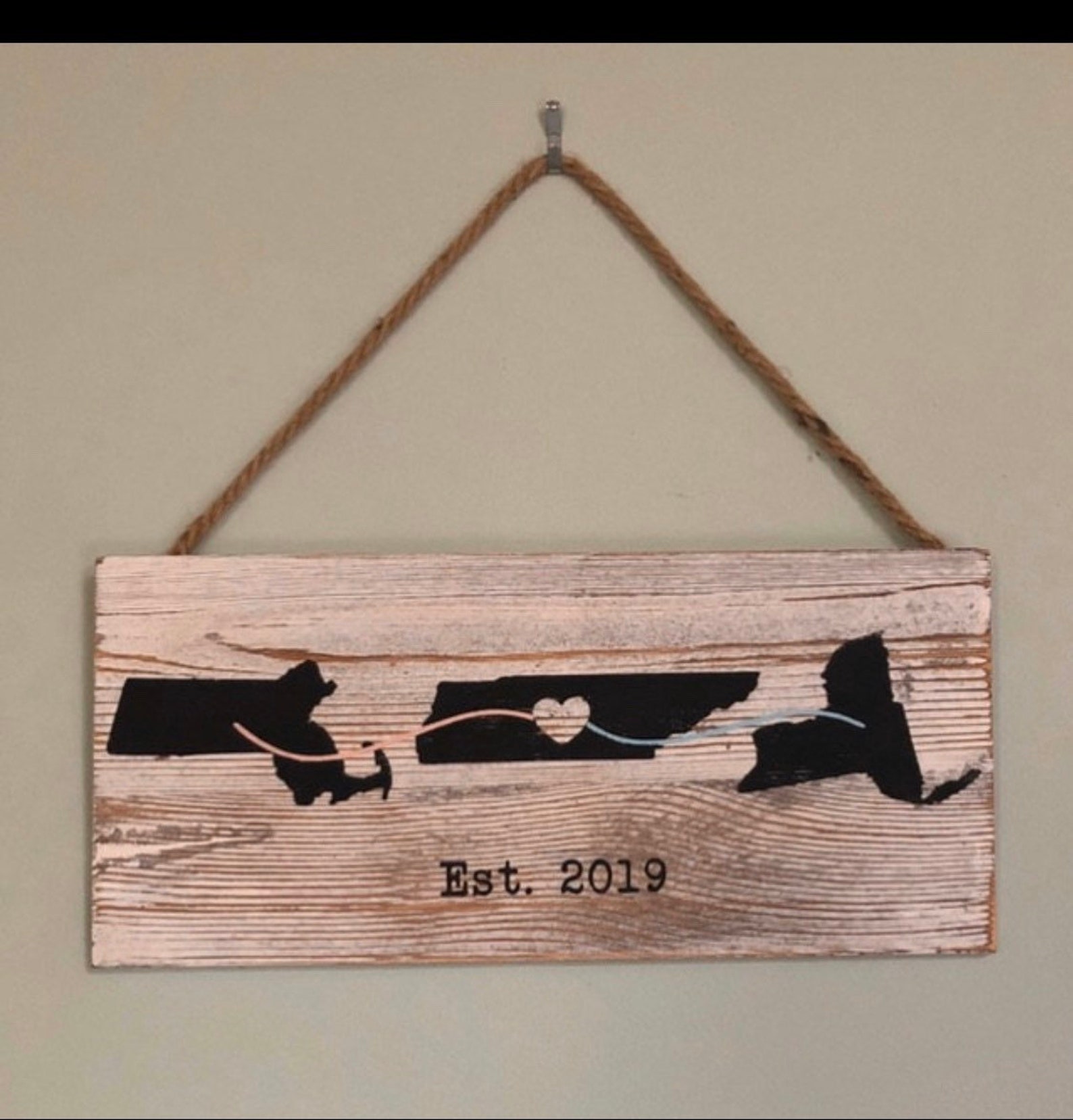 Pick Your State Couples Sign. Personalized Hometown Sign - Etsy