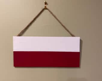 Polish Flag Sign Poland Witamy Sign | Etsy