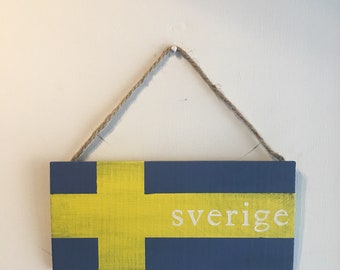 Välkommen Sign, Swedish Garden Flag, Swedish Welcome Sign, Swedish Flag ...