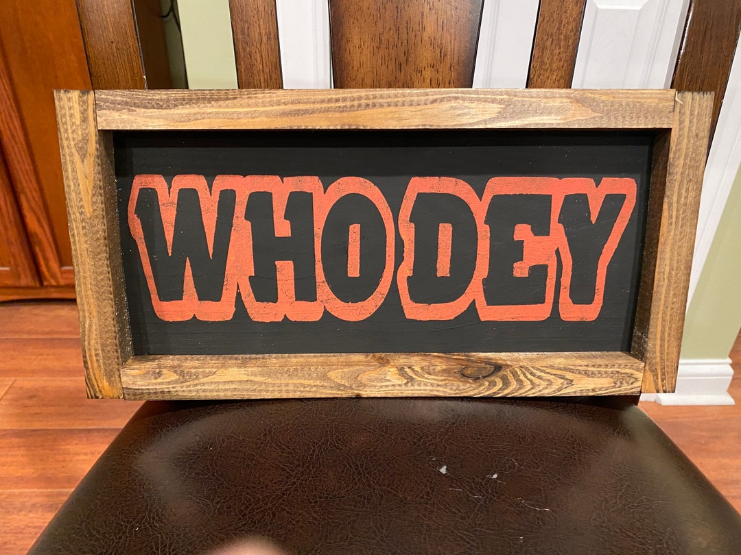 Cincinnati Bengals Who Dey Sign - Etsy