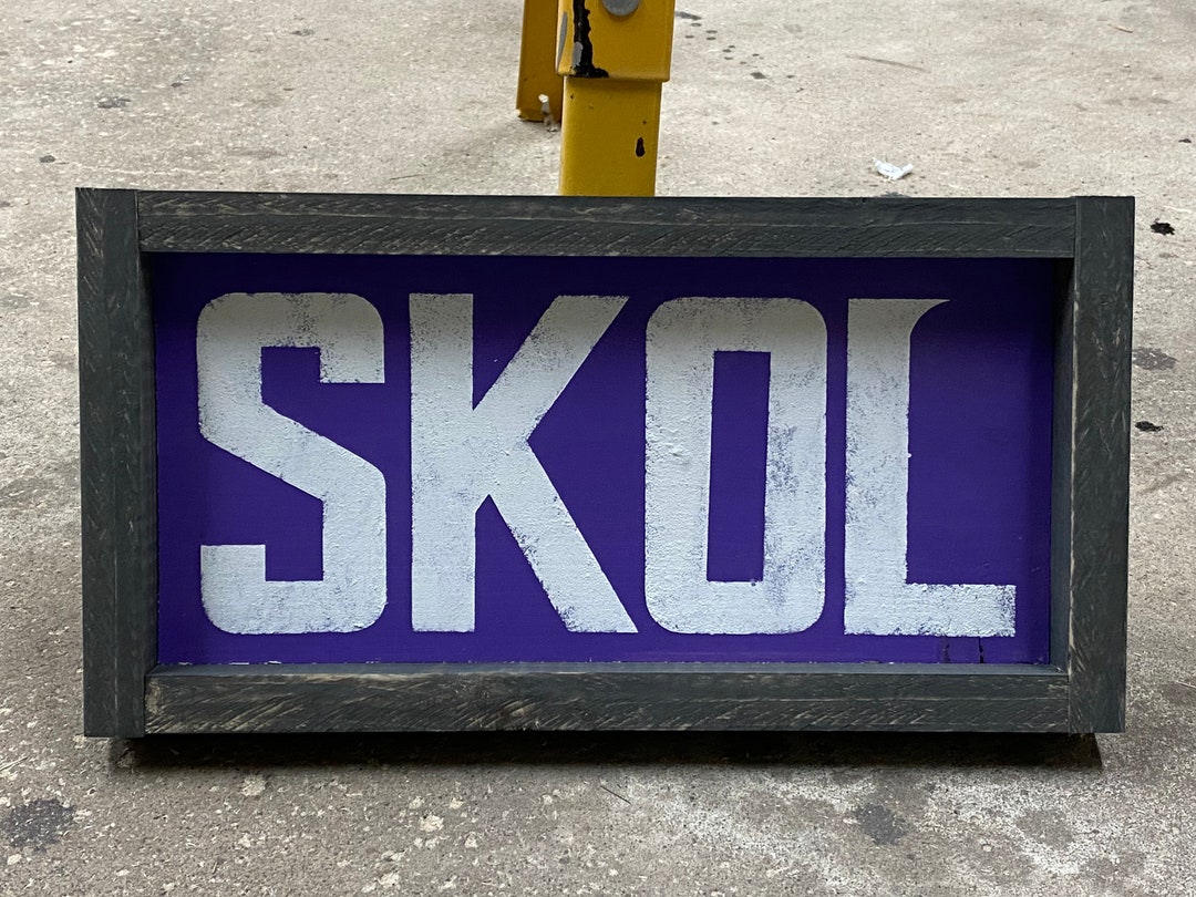 Minnesota Vikings Skol Sign - Etsy