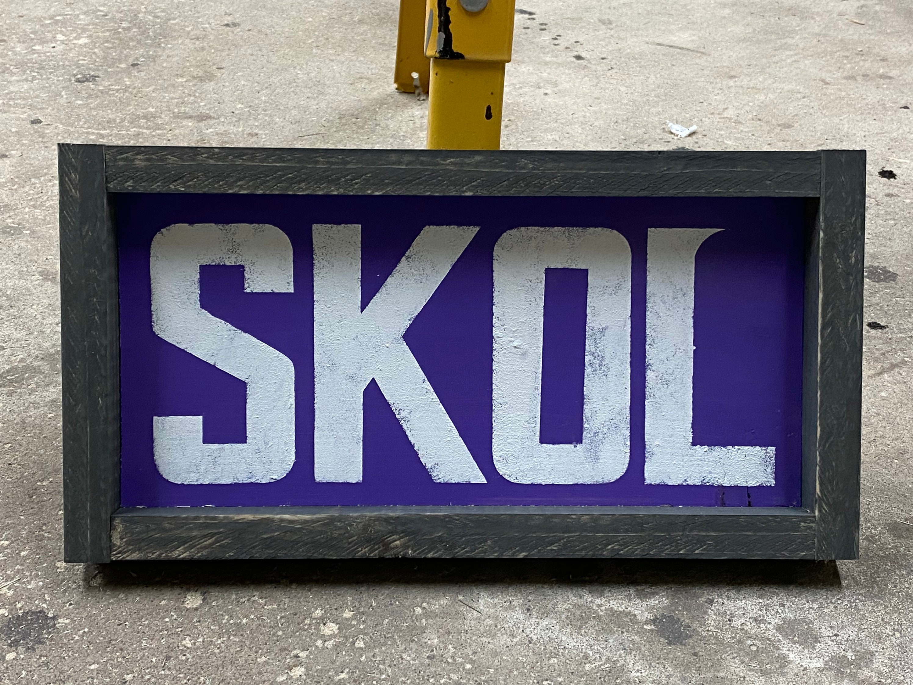 Minnesota Vikings Skol Sign - Etsy