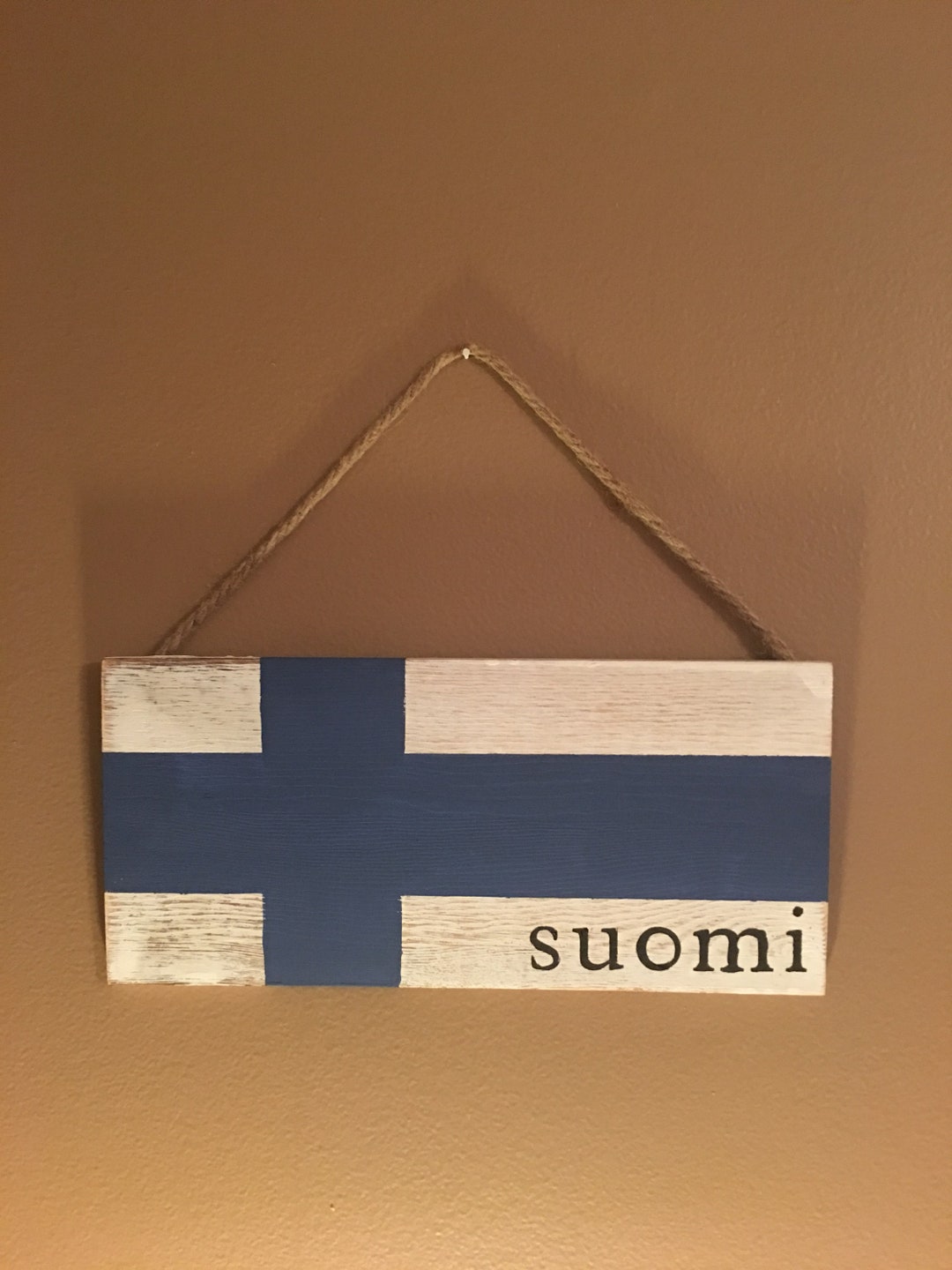 Farmhouse Finnish Flag Suomi Sign - Etsy