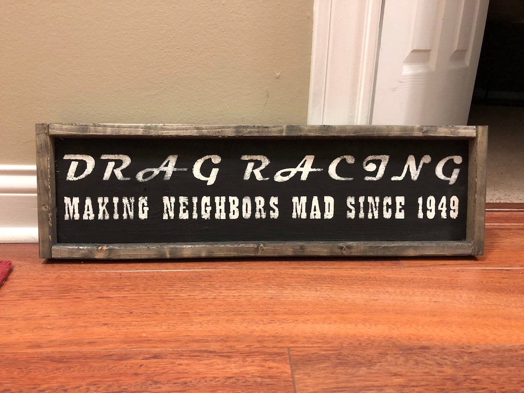 Farmhouse Drag Racing Sign - Etsy