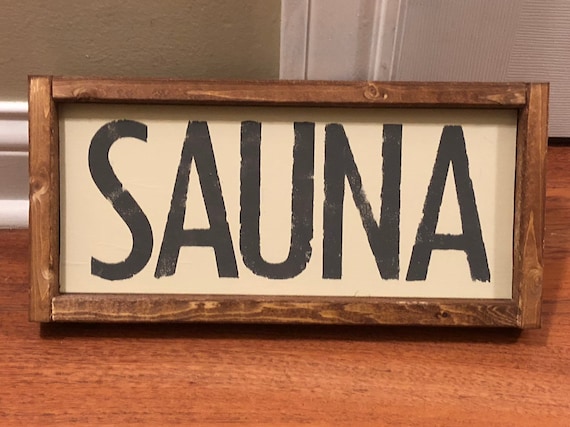 Farmhouse Sauna Sign - Etsy