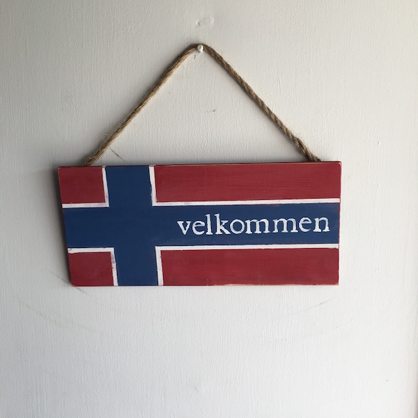 Velkommen Sign - Etsy