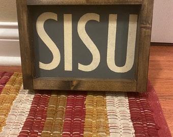 Farmhouse Finnish Flag Sisu Sign | Etsy