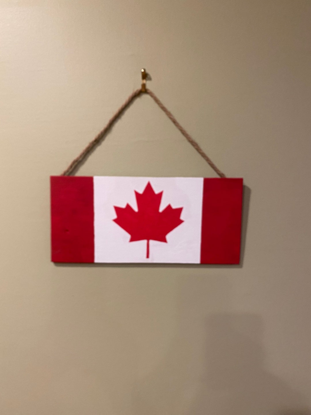 Canadian Flag Sign Canada Flag Sign - Etsy