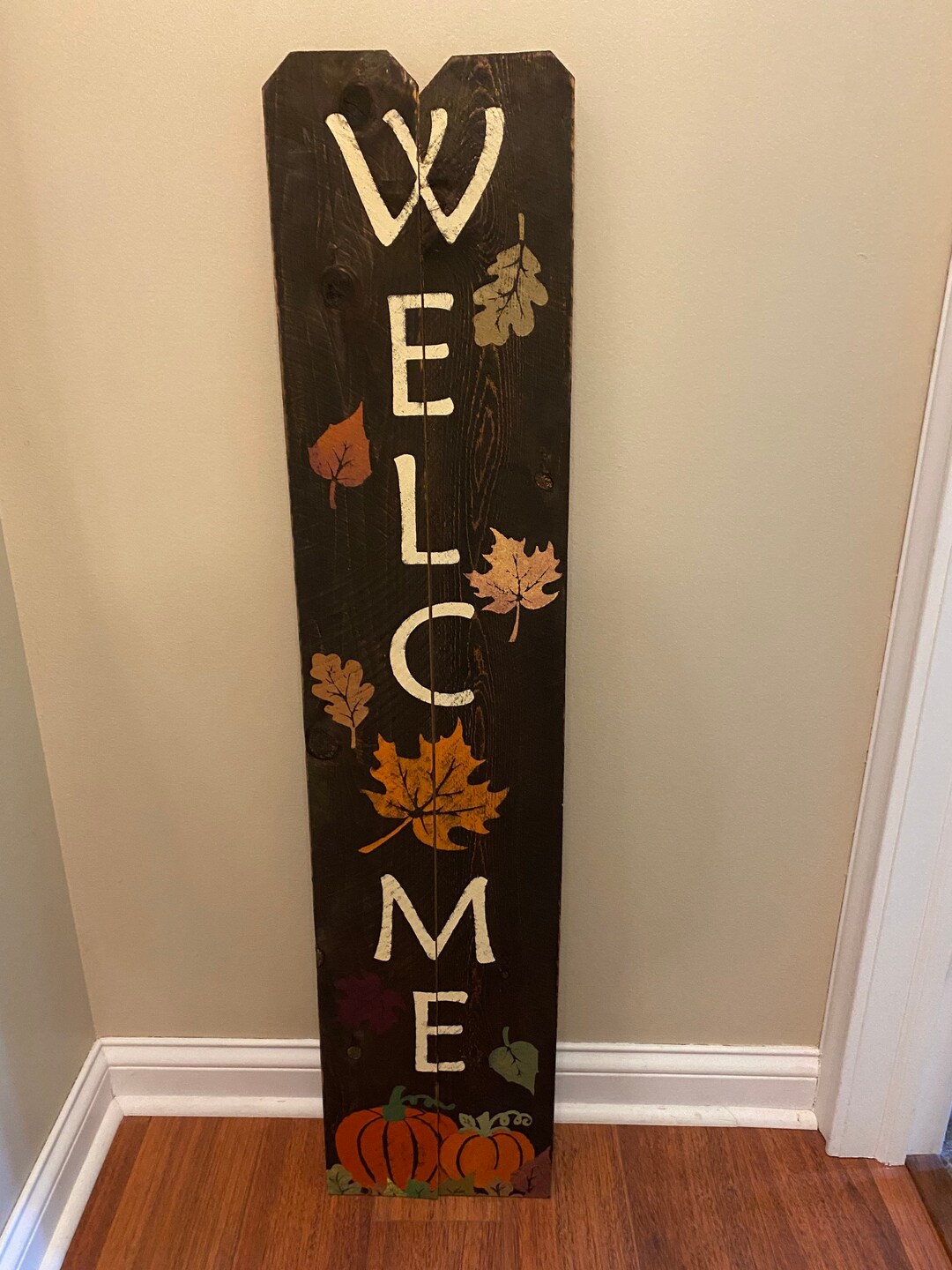 Cedar Fall Welcome Porch Sign - Etsy
