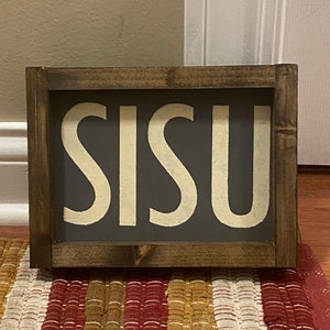 Farmhouse Finnish Sisu Sign - Etsy