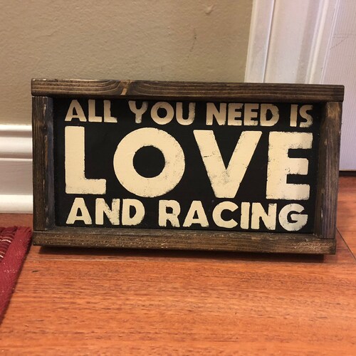 Farmhouse Racing Sign Let's Go Racing - Etsy