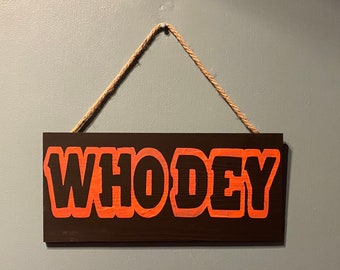 Who Dey Cincinnati Bengals Fan Slogan Art Digital Download - Etsy