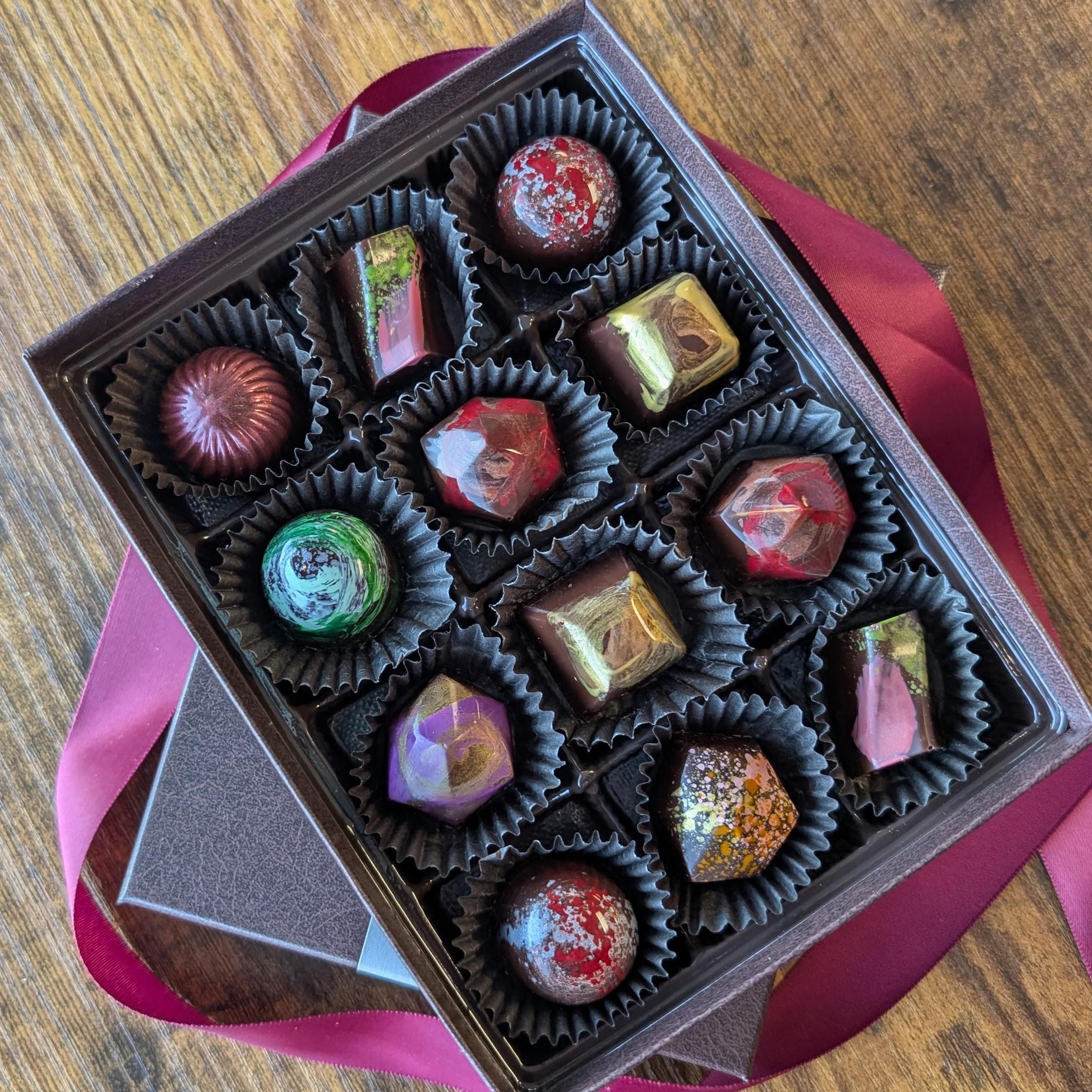 Dairy Free Dark Chocolate Truffle Gift Box -- Bon Bons Without Animal ...