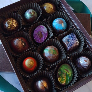 Classic Truffle Collection Hand Painted Truffles, Chocolate Bon Bons ...