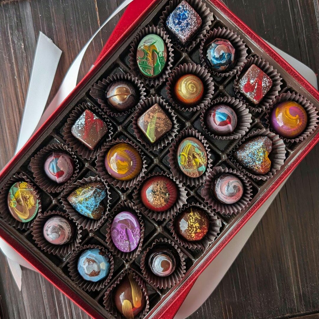 Winter Truffle Gift Set - Chocolate Bon Bons, Chocolate Gift, Mother's ...