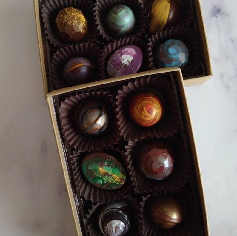 Signature Chocolate Truffle Gift Box Hostess Gift Christmas - Etsy