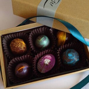 Classic Truffle Collection Hand Painted Truffles Dark & Milk - Etsy