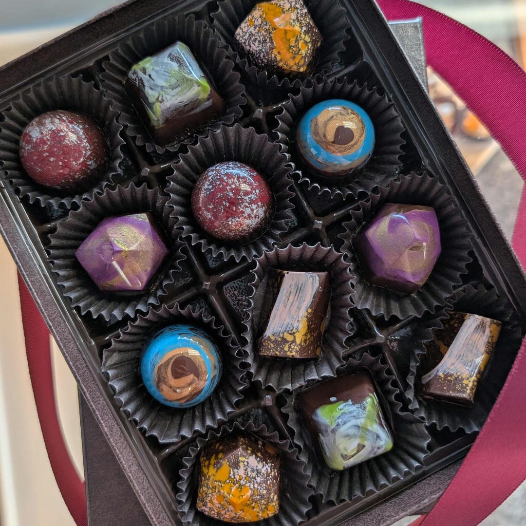 Dairy Free Dark Chocolate Truffle Gift Box -- Bon Bons Without Animal ...