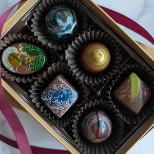 Modern Truffle Collection- Hand Painted Bon Bons, Award Winning Nut ...