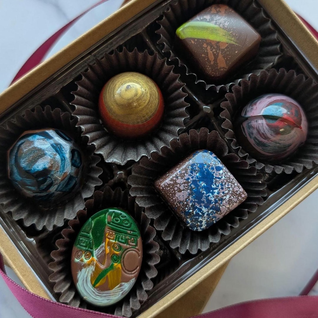 Modern Truffle Collection- Hand Painted Bon Bons, Award Winning Nut ...