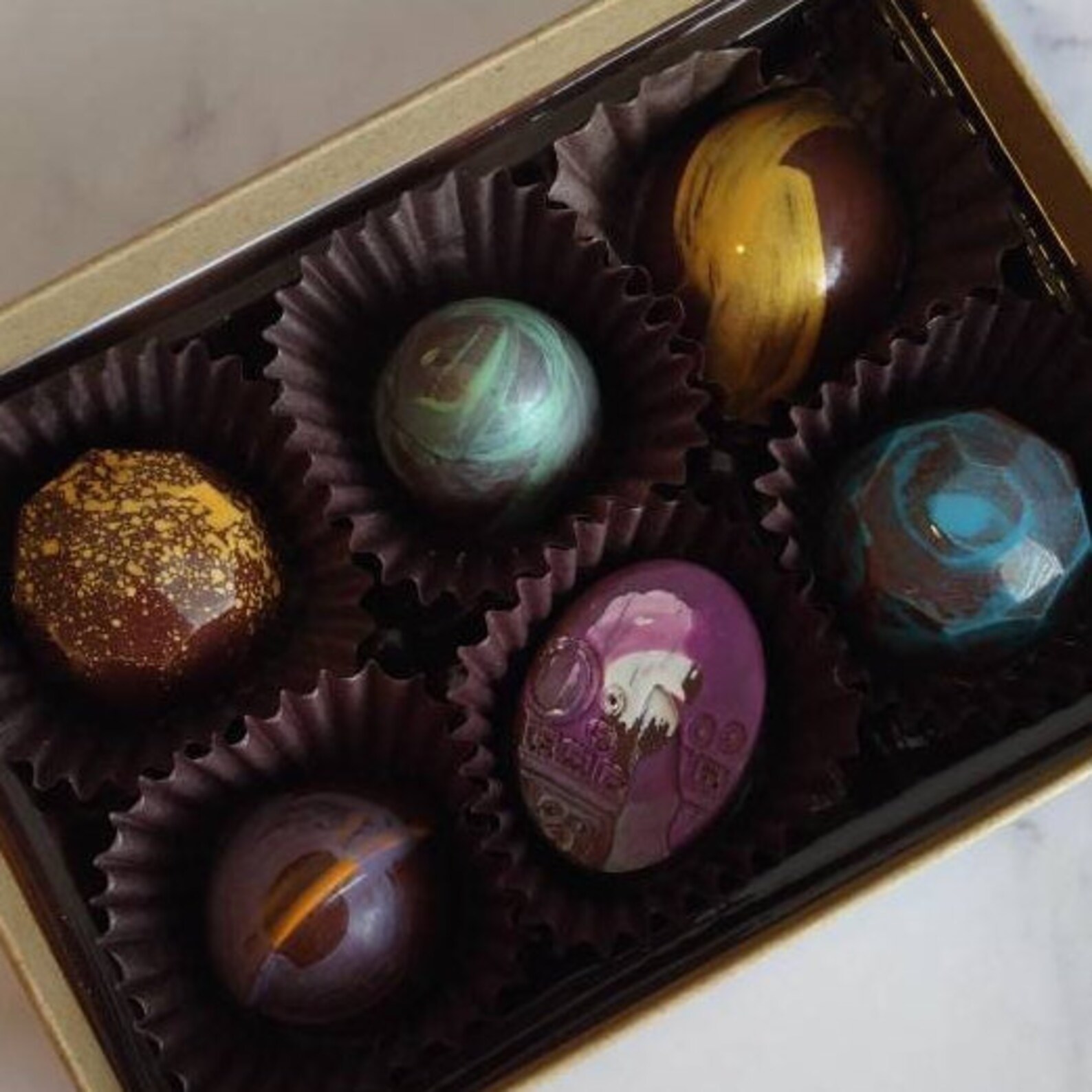 Classic Truffle Collection Hand Painted Truffles Dark and - Etsy