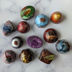 Modern Truffle Collection- Hand Painted Bon Bons, Award Winning Nut ...