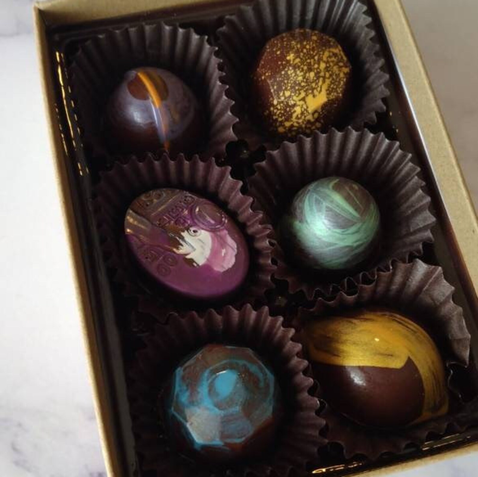 Classic Truffle Collection Hand Painted Truffles Dark and - Etsy