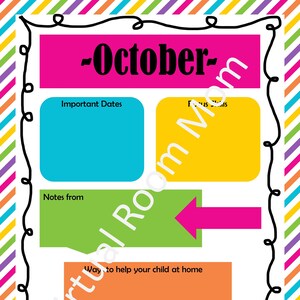 October Newsletter / Monthly or Weekly Newsletter Template - Digital ...