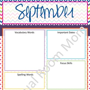 Colorful September Newsletter / Monthly or Weekly Newsletter Template ...