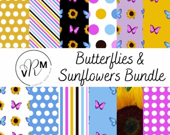 Spring Bumble Bee Bundle / 12 Digital Papers / Seamless Papers ...